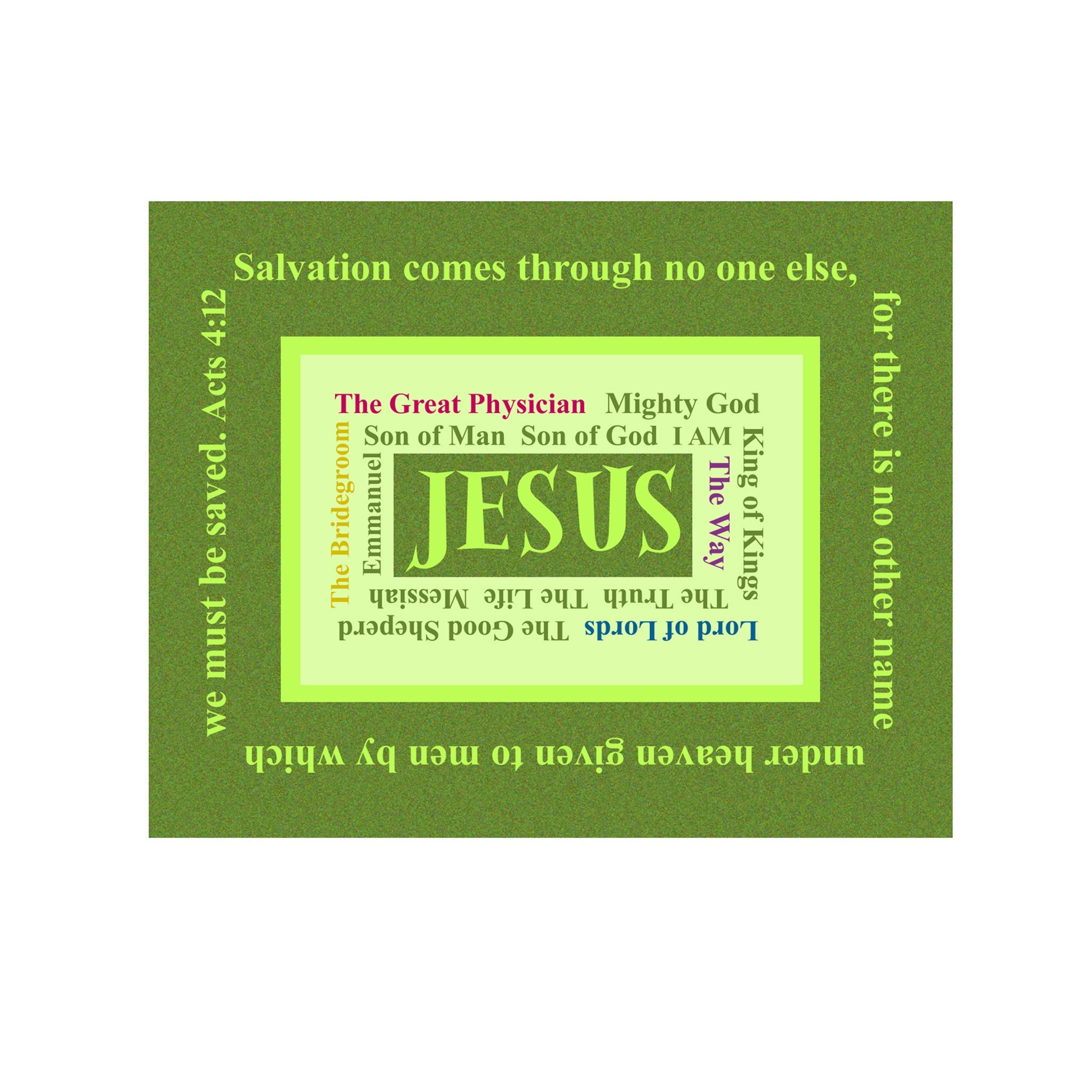 Lively Green - Names of Jesus – Praus Gifts